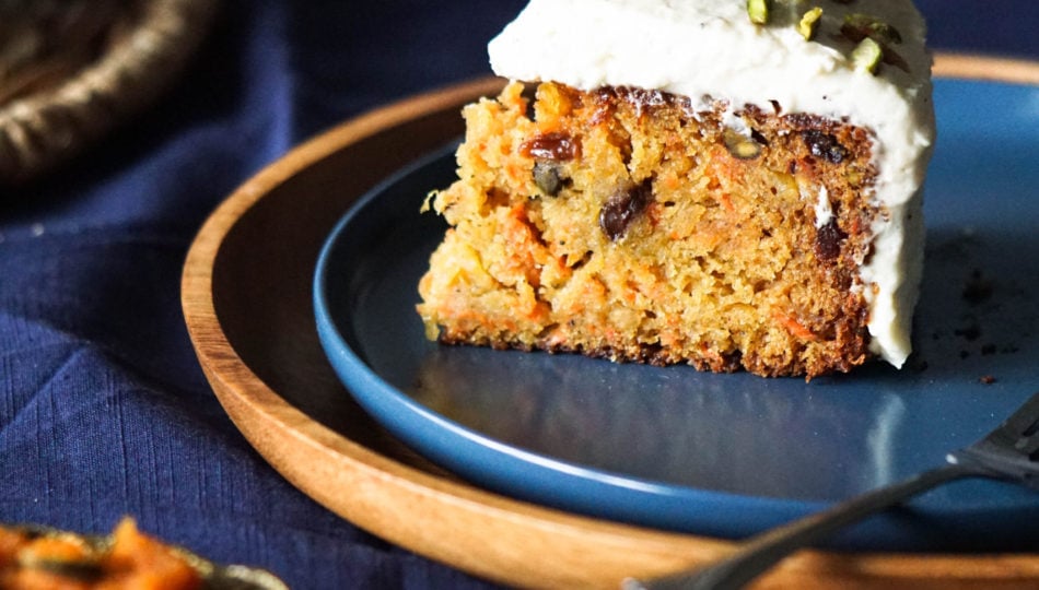 Gajar Ka Halwa Cake - Indian Carrot Cake - Some Indian Girl