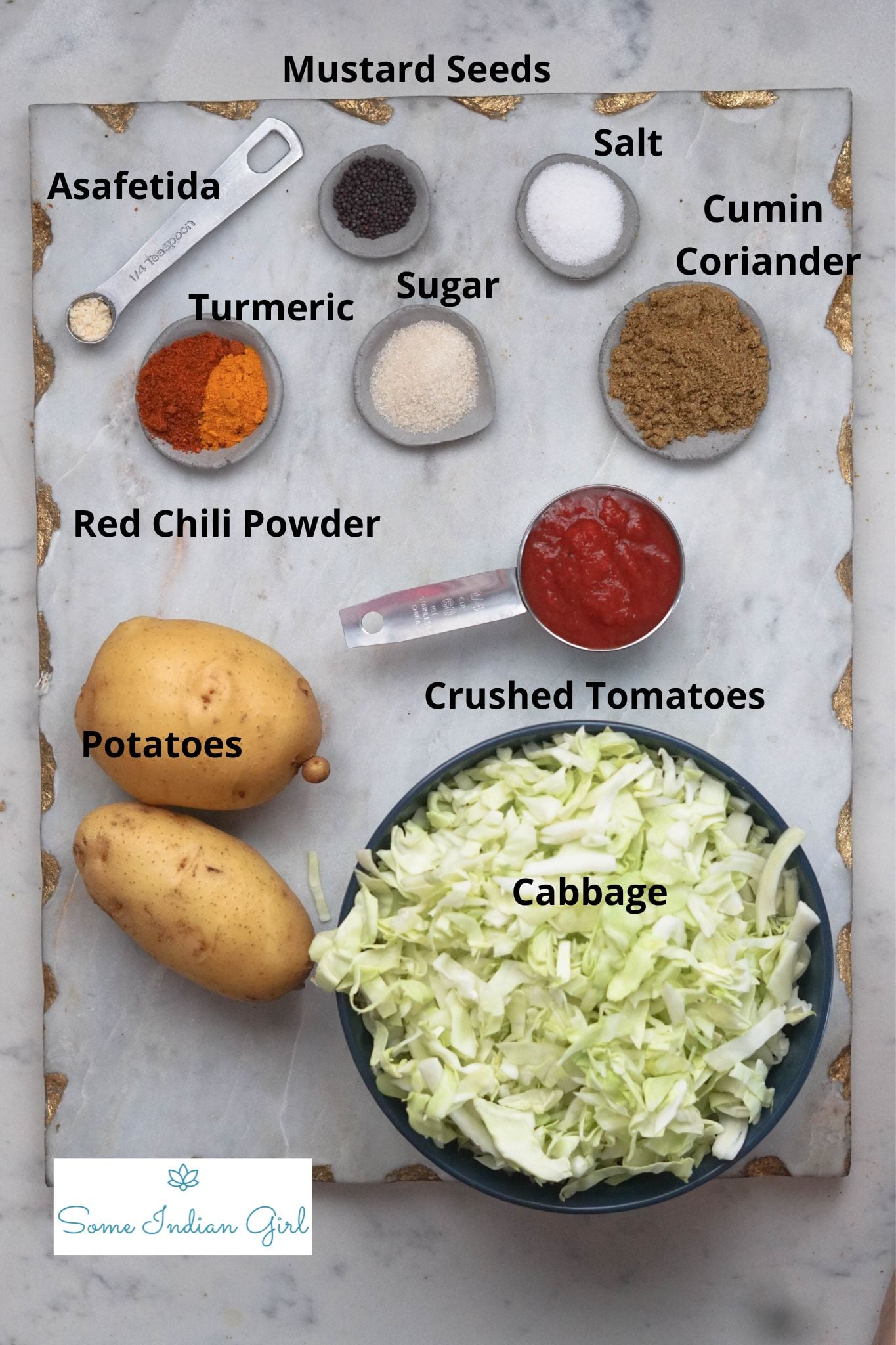 Quick Cabbage Shaak (Cabbage Sabzi) - Some Indian Girl