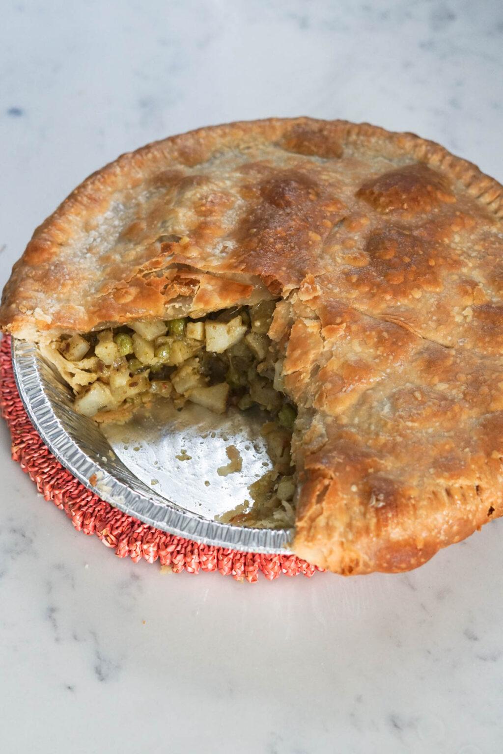 Easy Cheesy Samosa Pie Recipe (Vegetarian) - Some Indian Girl
