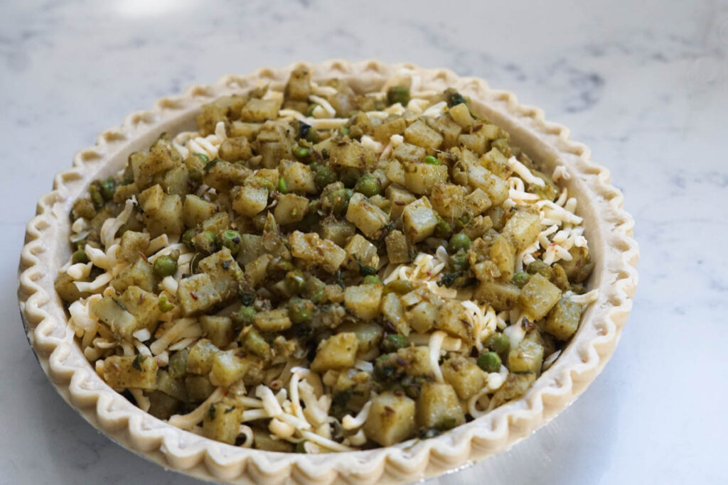 Easy Cheesy Samosa Pie Recipe (Vegetarian) - Some Indian Girl