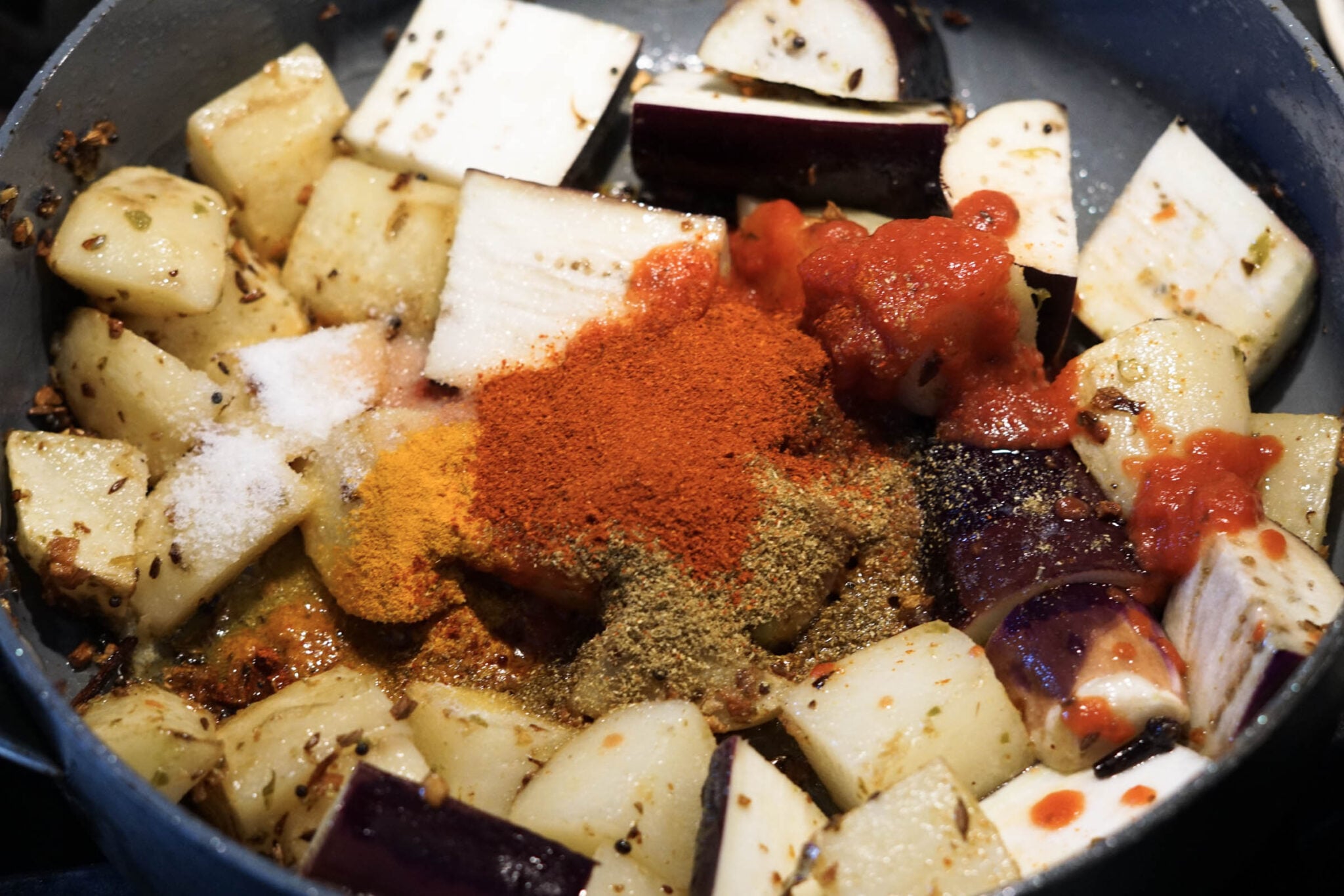 Best Ringan Bateta Nu Shaak (Eggplant Potato) - Some Indian Girl