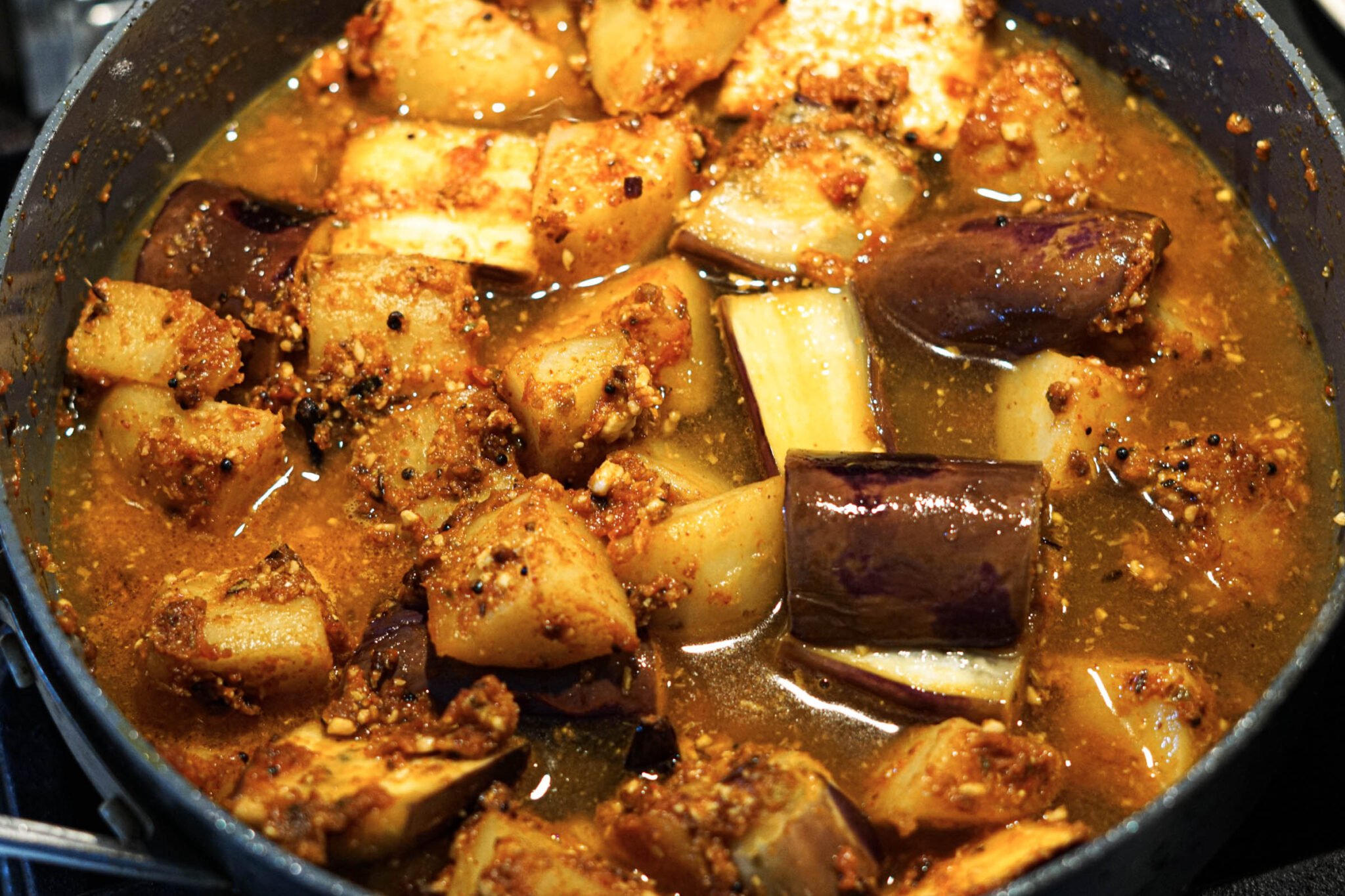 Best Ringan Bateta Nu Shaak (Eggplant Potato) - Some Indian Girl